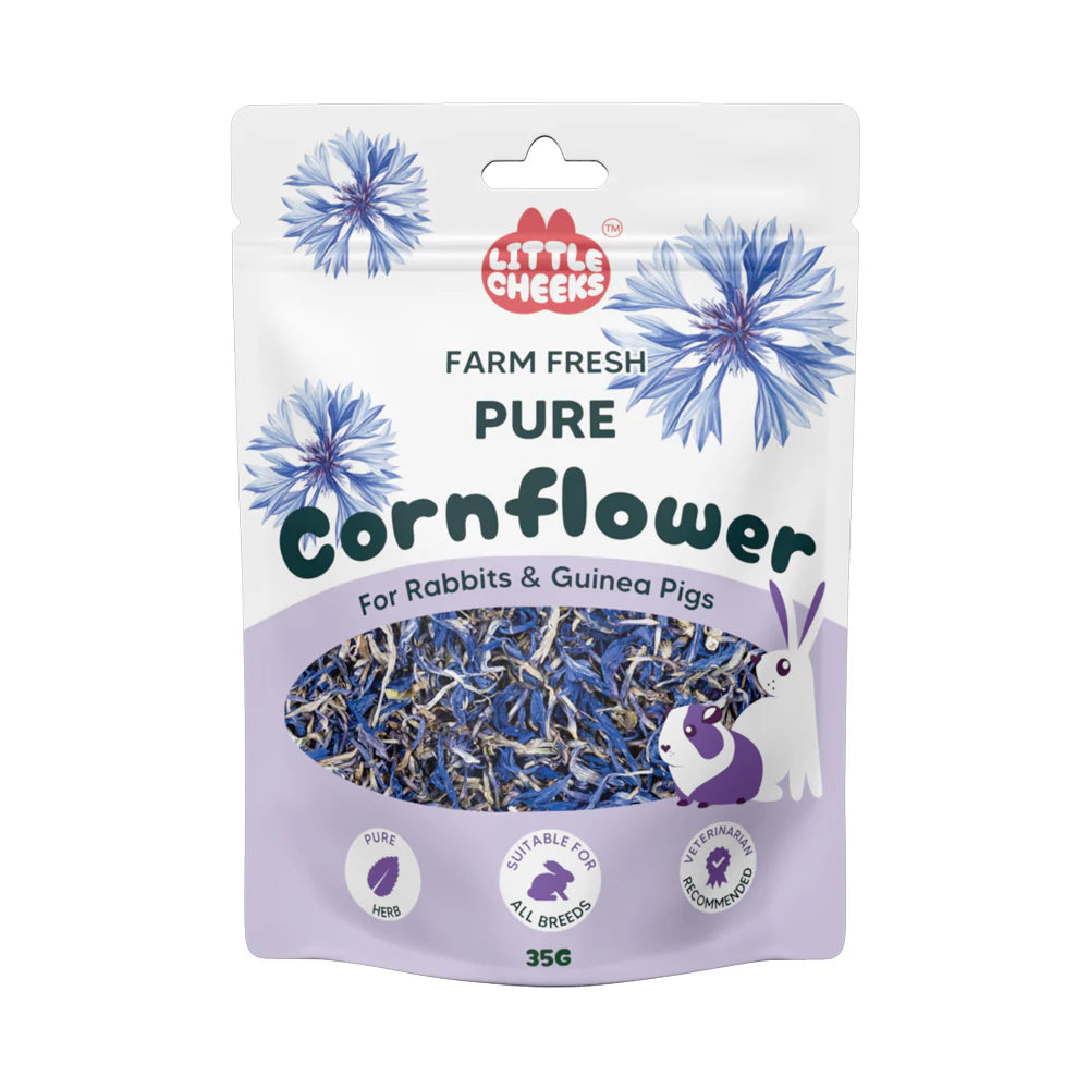 Little Cheeks Farm Fresh Pure Cornflower 35g for Rabbits and Guinea Pi ...