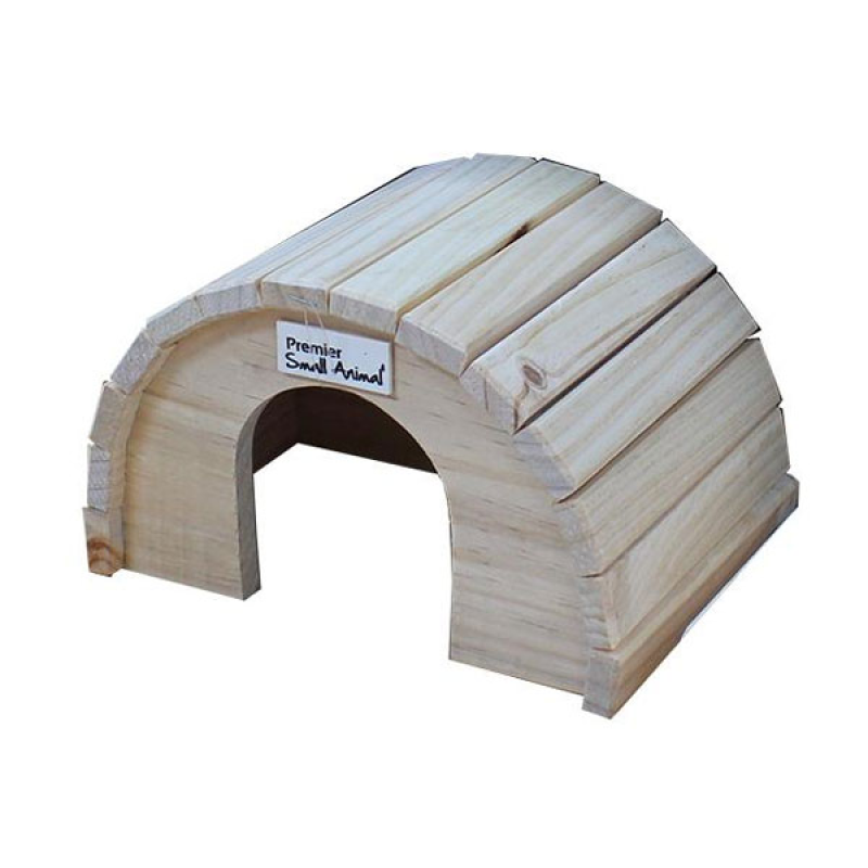 Premier Small Animal Round Timber Home Large – Guinea Pigs Australia